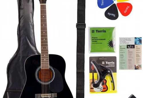 Акустическая гитара Terris TD-041 BK Starter Pack