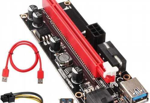 Райзер PCI-E VER 009S Multi (2x6 Pin, Molex).Новые