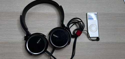 iPod nano 4gb (2 geb) + Sony MDR-XB400