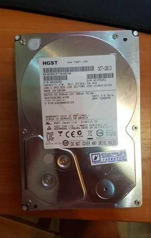 Жесткий диск hgst HUA722010CLA330 1TB