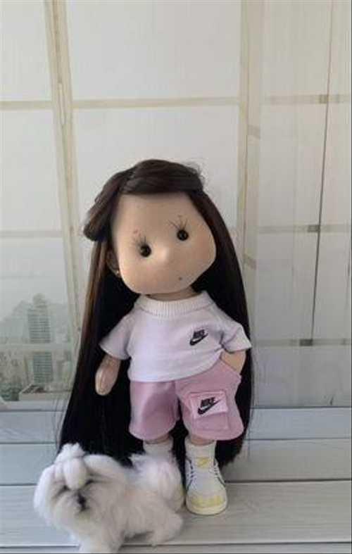 Интерьерная текстильная кукла ручная работа