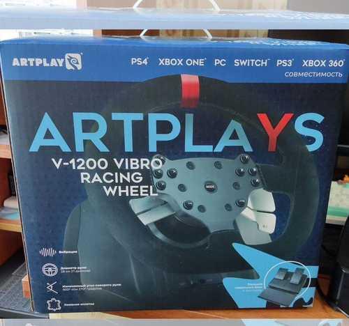 Игровой руль artplays v 1200 vibro