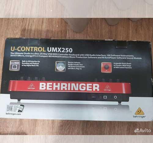 Продам Midi клавиатура behringer umx250