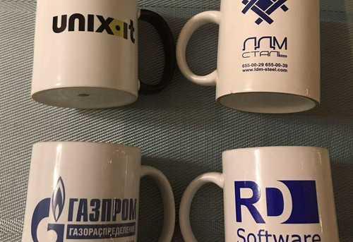 Кружка фирма Газпром,Лдм-сталь,Software и Unix-it