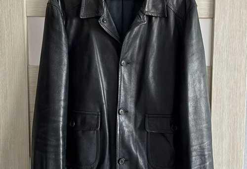 Кожаная винтажная куртка Prada Размер 54