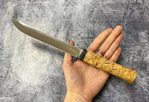 Нож Бурятский средний, 95х18, карельская береза