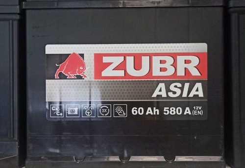 Аккумулятор Новый 6ст - 60Ah Zubr Asia (580A)