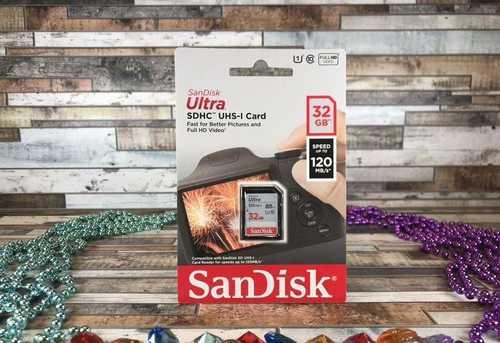 Карта памяти SanDisk Ultra sdxc 32GB 120MB/s