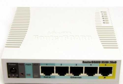 Маршрутизатор Mikrotik RB951Ui-2HnD 164714