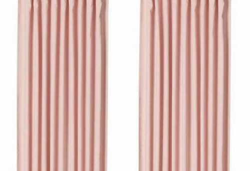 Шторы гардины IKEA Hannalena 2 шт + крючки Riktig