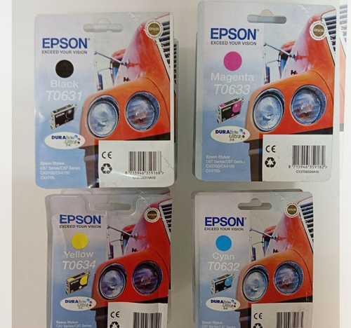 Картриджи Epson T0631, T0633, T0633, T0634