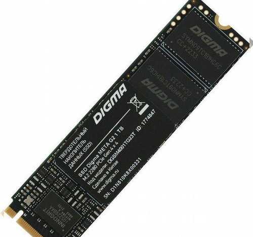 Digma PCIe 4.0 x4 1TB dgsm4001TG23T Meta G2 M.2 2280