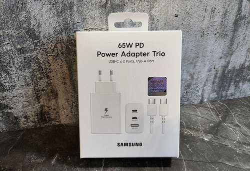 Зарядное устройство Samsung 65w (2 Type-C + USB)