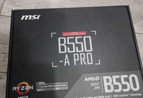 MSI b550-a pro новая