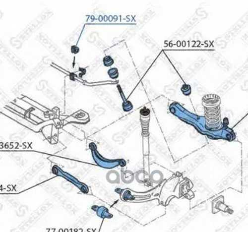 Втулка стабилизатора заднего ford focus Stellox