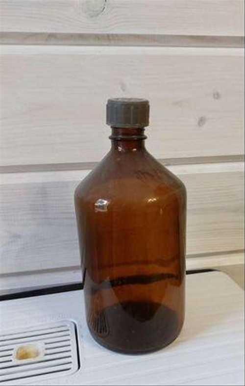 Бутыль СССР коричневое стекло 1 л