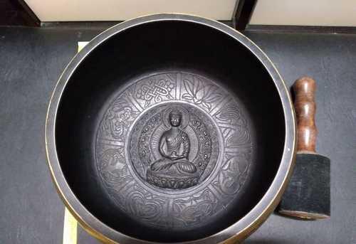 Тибетская поющая чаша диаметр 21 см