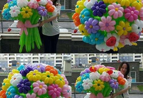 Цветы, букеты из воздушных шаров