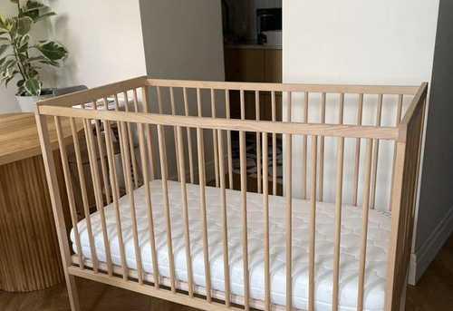 Детская кроватка IKEA (матрас и допы)