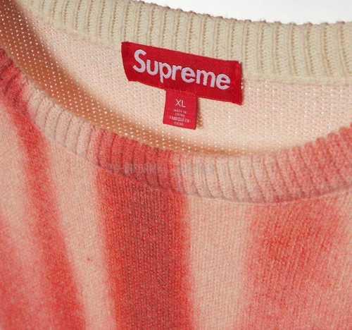 Свитер Supreme Blurred Logo sweater красный