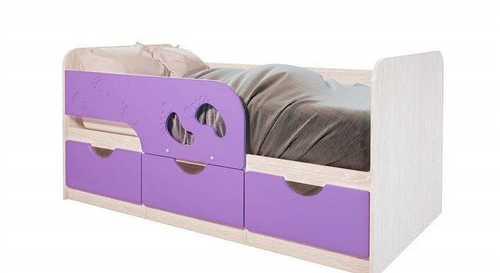 Кровать детская Минима Лего 1,6м (дуб атланта/лило