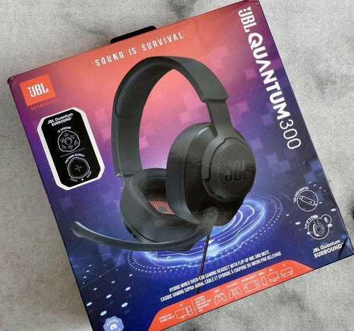 Игровая гарнитура JBL Quantum 300 наушники новые