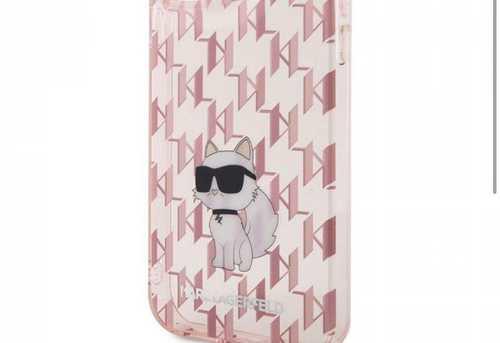 Чехол Karl Lagerfeld для iPhone 15 Pro Max розовый