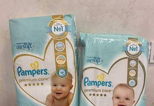 Подгузники Pampers premium care 3 и 4 размер