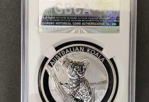 Австралия 2015 Коала серебро 999 в слабе MS69