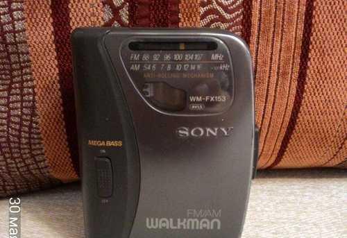 Кассетный плеер Sony walkman FM/AM WM-FX153