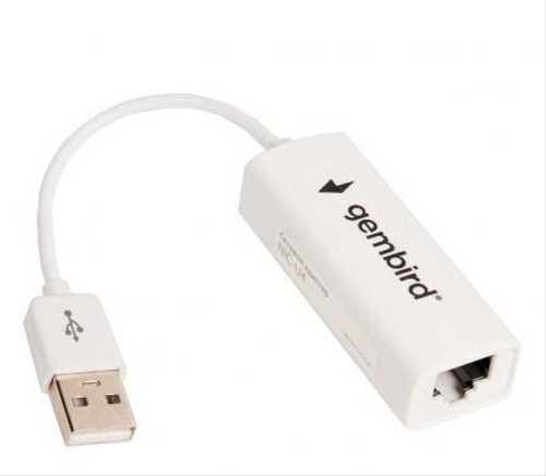 Сетевой Ethernet-адаптер Gembird (USB Type A папа