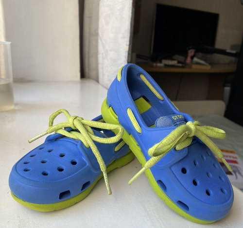 Crocs мокасины детские топсайдеры