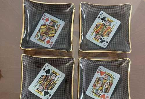 Тарелочки для игры в покер винтаж Европа