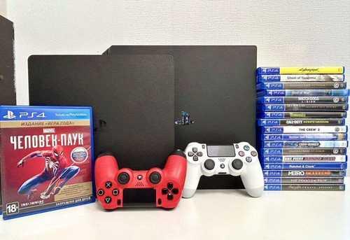 Игровая консоль PS4 на гарантии, топ игры
