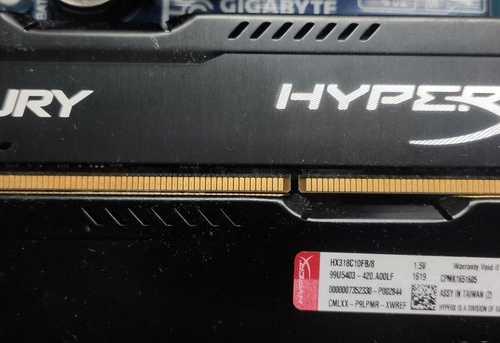 HyperX fury Black DDR3 8Gb*2шт (16Гб)