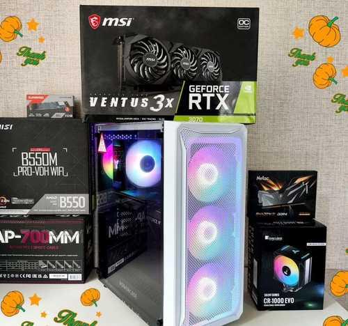 Игровой пк Гарантия Ryzen 5 5600/RTX3070/32Гб DDR4