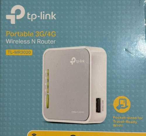 3G/4G Портативный Wi-Fi роутер TL-MR3020