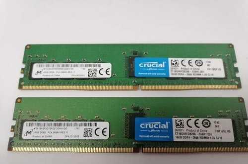 Память Micron/Crucial DDR4 16Gb 2Rx8 PC4-2666V