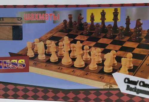 Игра 3 в 1 «Нарды, шашки, шахматы», размер 39х39 с