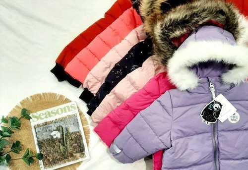 Новые зимние парки куртки пальто для девочек
