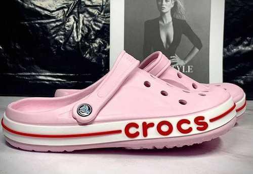 Crocs сабо розовые шлепанцы
