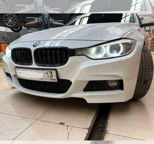 BMW F30 передний бампер М пакет в сборе