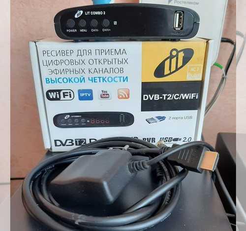 Рессивер приёма цифровых каналов DVB-T2 C Wi Fi