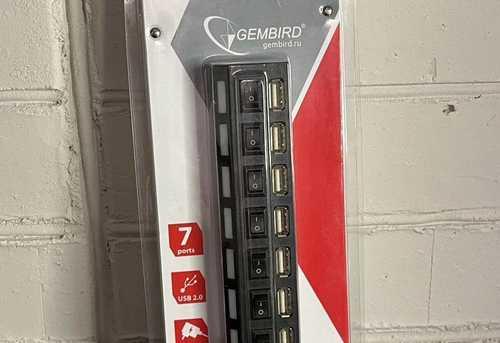 Хаб USB Gembird 7 Ports UHB-U2P7-02