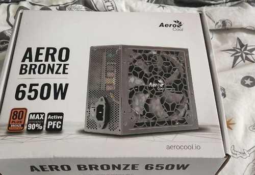 Новый Блок питания AeroCool aero bronze 650W