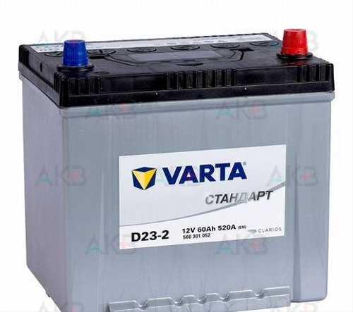 Аккумулятор Varta Стандарт 6ст-60.0 D23-2 60 Ач об