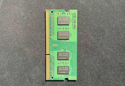 Озу So-Dimm 1Gb PC3-10600, DDR3-1333, Samsung M471