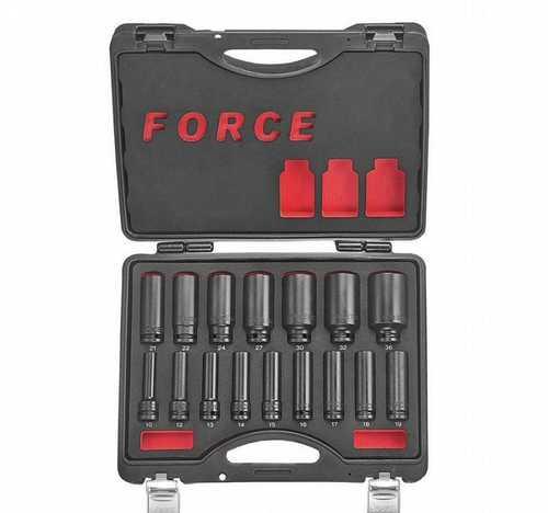 Force 4166D Набор 6-гран. головок 1/2" (16пр)