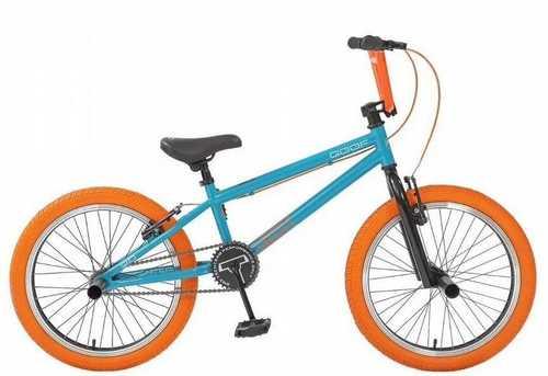Велосипед TechTeam Goof 20" BMX бирюзово-оранжевый