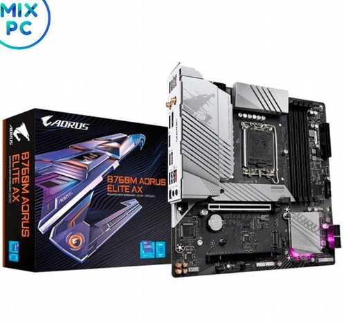 Материнская плата LGA1700 gigabyte B760M aorus elite AX